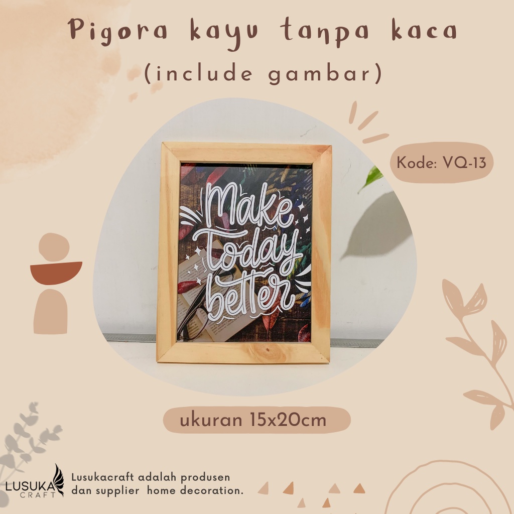 Jual Pigora kayu tanpa kaca (inlcude gambar) hiasan dinding kamar ...