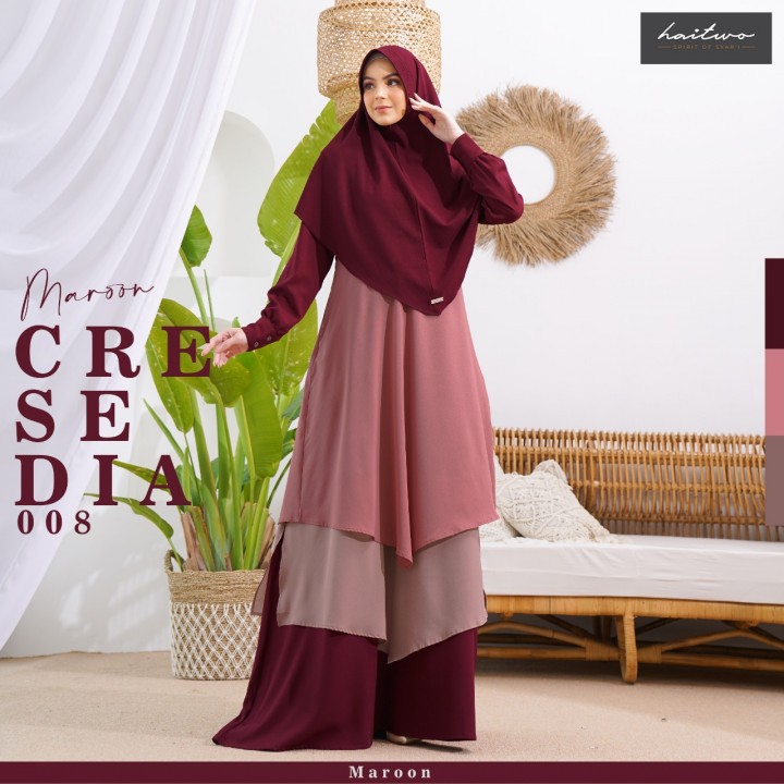 Jual Gamis dewasa premium haitwo cresedia 008 (set dengan jilbab ...