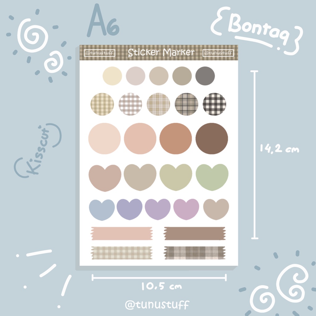 Jual Sticker Patern Sticker Marker Penanda | Shopee Indonesia