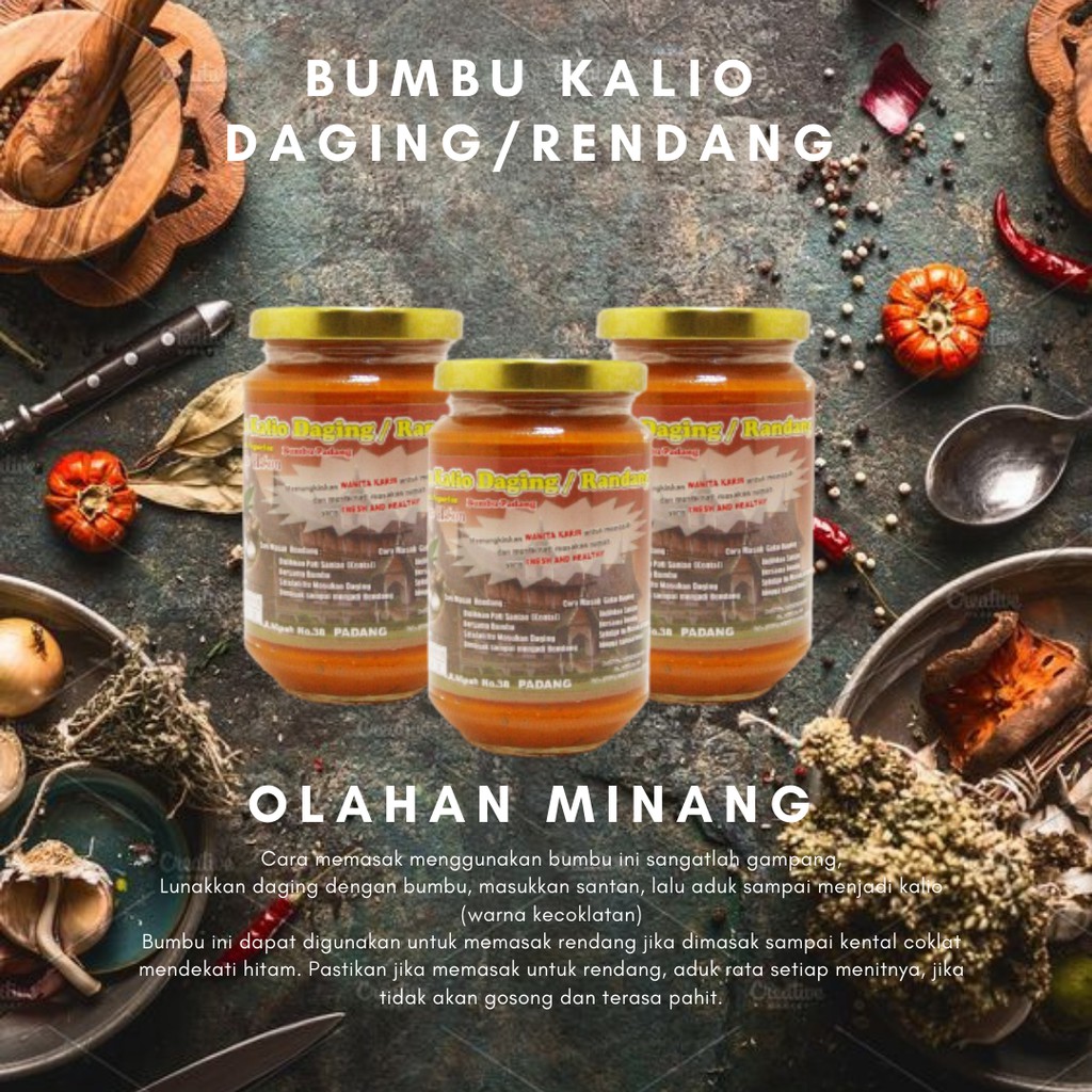 Jual Bumbu Rendang/Bumbu Kalio Daging /Bumbu Rendang Asli Padang ...