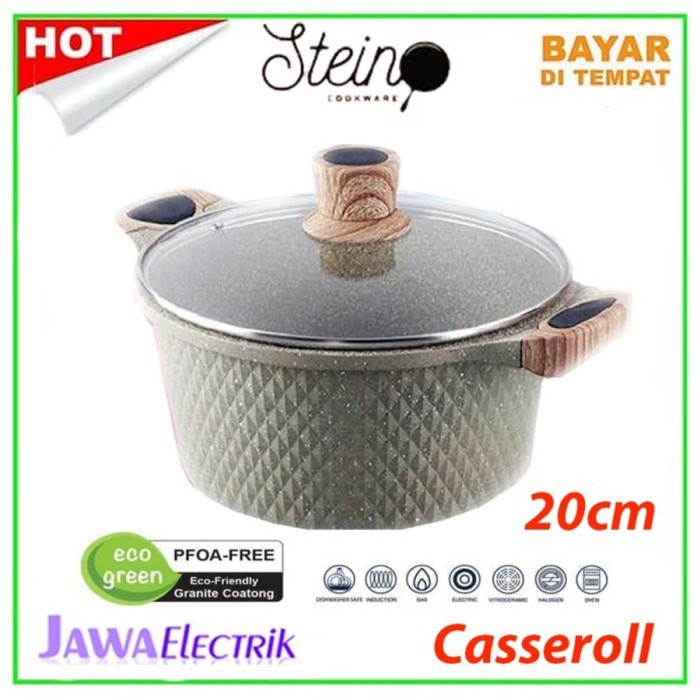 Jual STEIN COOKWARE Diamond Caserolle 20 cm + Lid | Shopee Indonesia