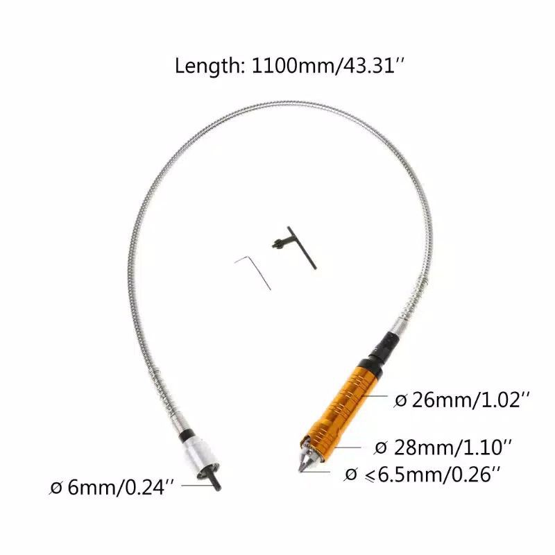 Jual KEPALA BOR HANDPIECE 6mm Dan KABEL FLEKSIBEL UNTUK MATA BOR TUNER ...