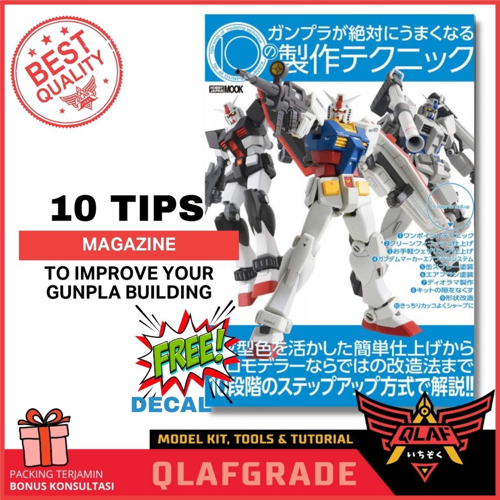 Jual MAGAZINE 10 Techniques to Improve Your Gunpla Building | Shopee ...