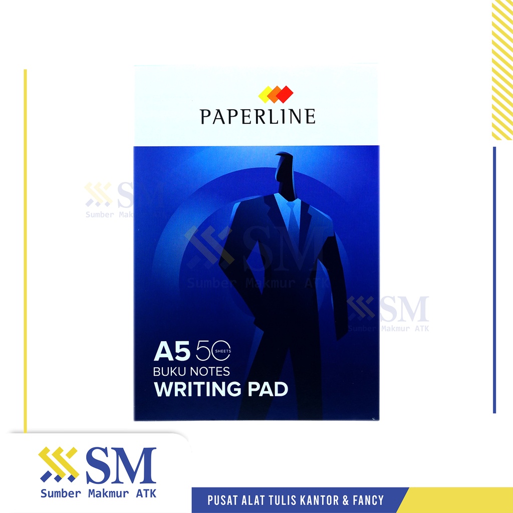 Jual BLOCK NOTE / WRITING PAD PAPERLINE A5 50 LEMBAR | Shopee Indonesia
