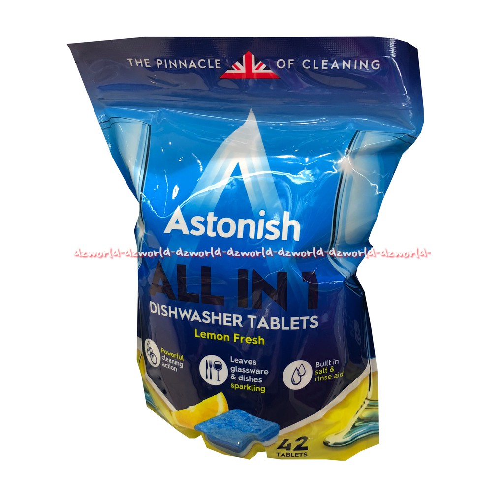 Jual Astonish All In 1 Dishwasher 42Tablets Lemon Fresh 42 Pack Paket ...