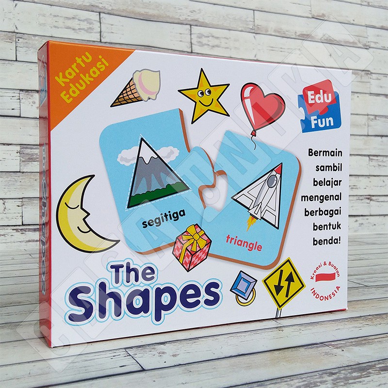 Jual Puzzle Flashcard Bentuk EduFun The Shapes - Mainan Edukasi Kartu ...