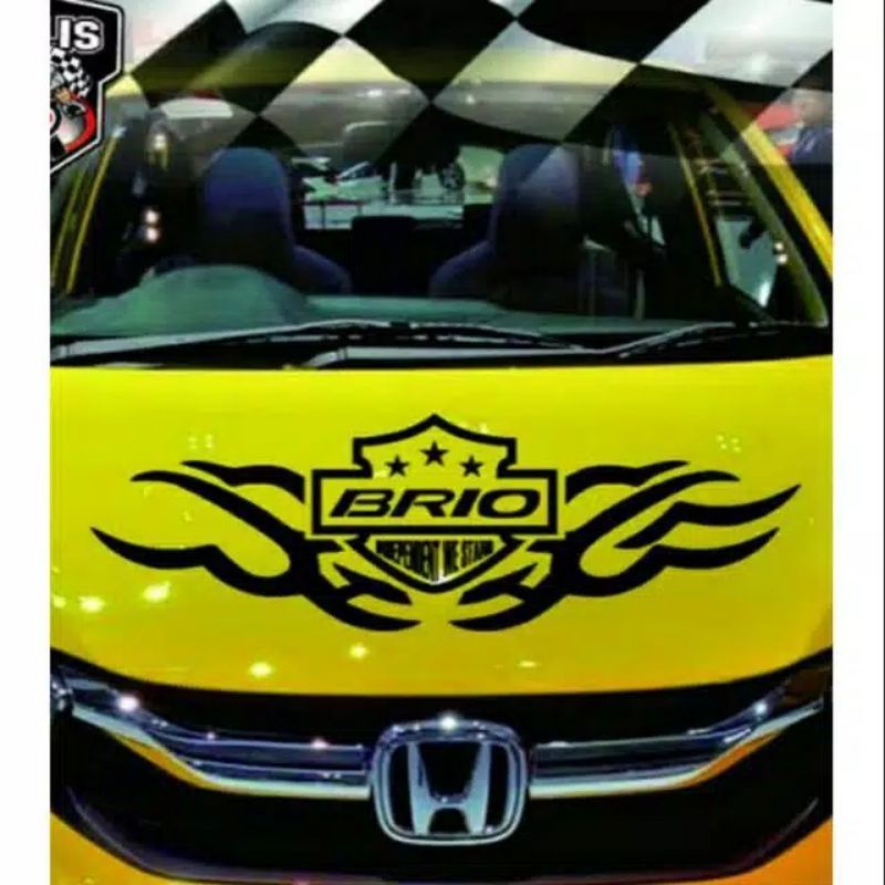 Jual stiker mobil sticker cutting mobil Honda Brio keren | Shopee Indonesia