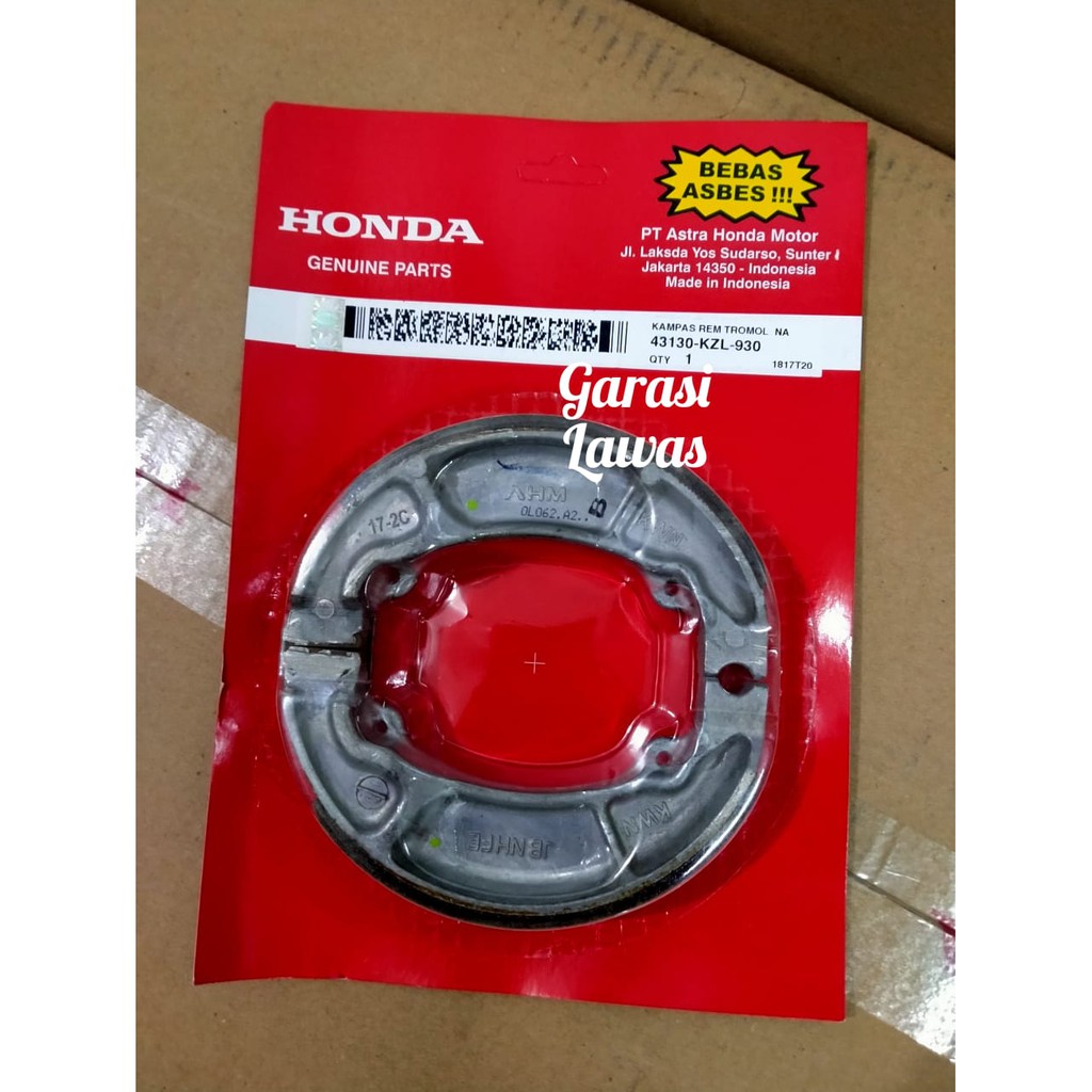 Jual 43130-KZL-930 Pirodo belakang asli AHM Honda vario kampas rem ...