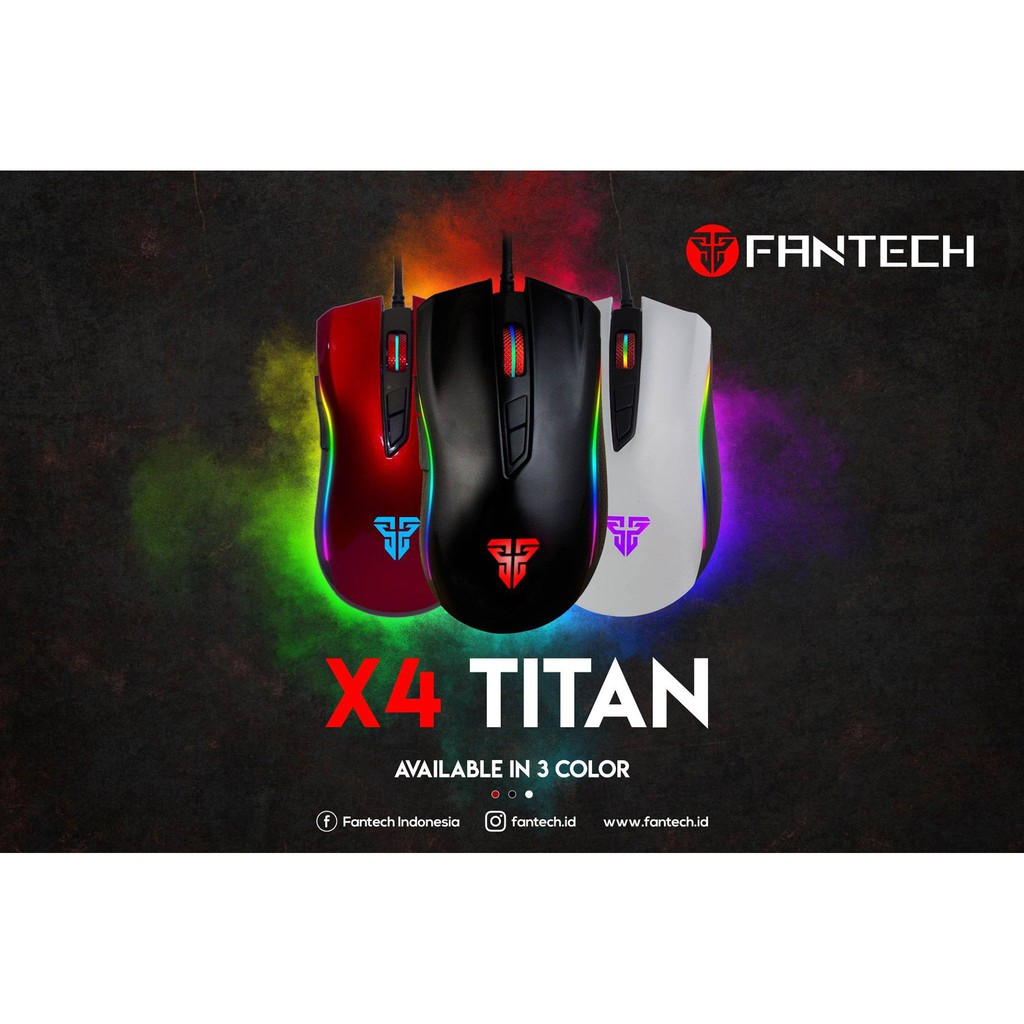 Jual Fantech X4 Titan - Macro Gaming Mouse RGB | Shopee Indonesia