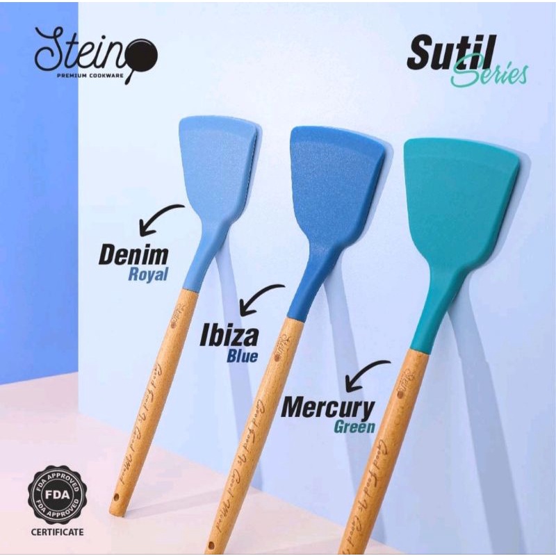 Jual STEIN SUTIL SPATULA COLORFUL NEW MODEL FREE BUBBLEWRAP | Shopee ...