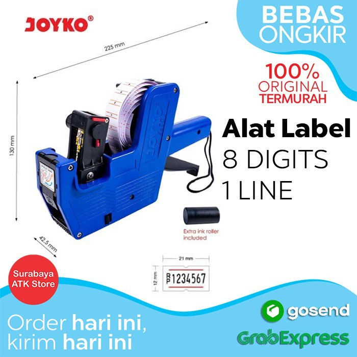 Jual Alat Label Harga Joyko MX-5500M 8 Digits Labeller | Shopee Indonesia