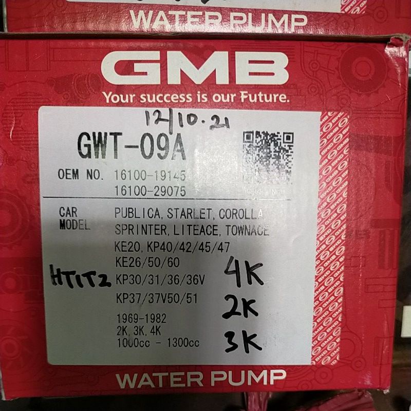 Jual Water pump KIJANG 4K | Shopee Indonesia