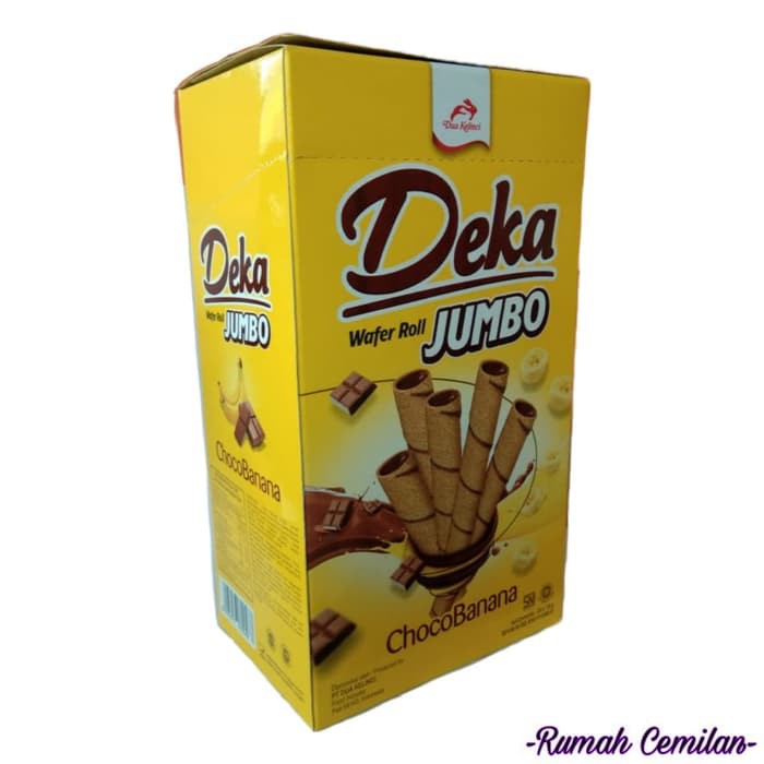 Jual DEKA WAFER ROLL JUMBO CHOCOBANANA BOX 20PCS | Shopee Indonesia