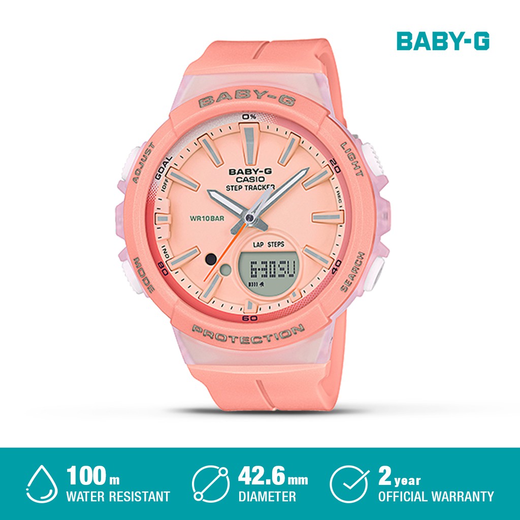 Jual Casio Baby-G Step Tracker/Bluetooth Original BGS-100-4ADR Jam ...