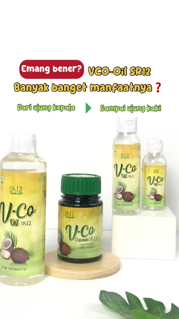 Jual VCO OIL SR12 MINYAK KLENTIK KELAPA MURNI - VIRGIN COCONUT OIL ...