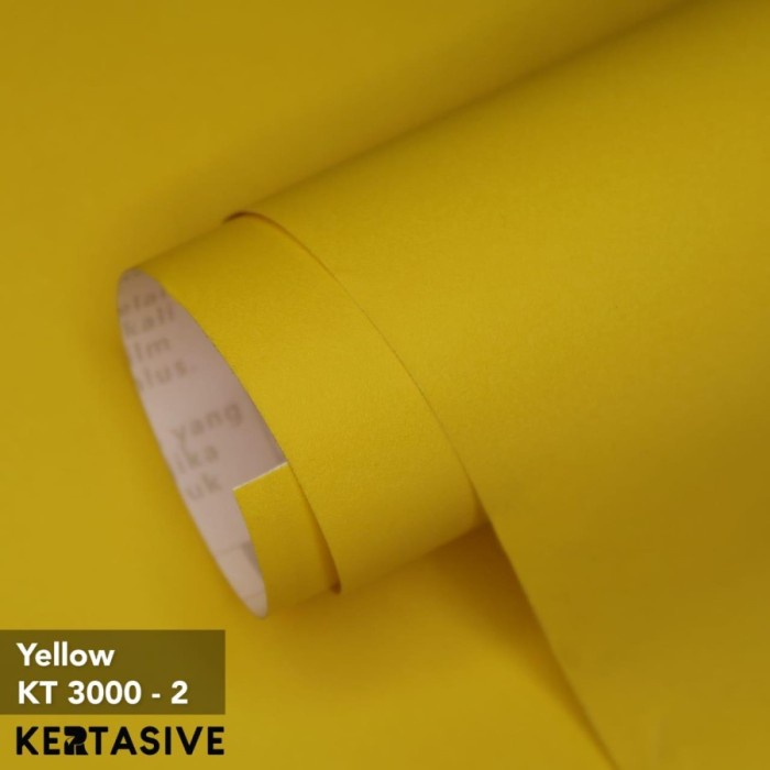 Jual KERTASIVE PVC INTERIOR FILM - SOLID - YELLOW 122 CM | Shopee Indonesia
