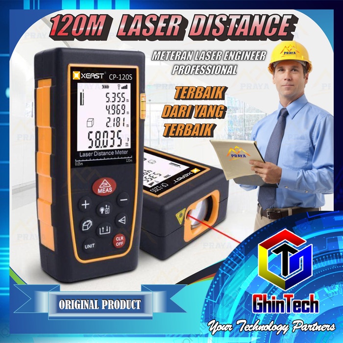 Jual 100M LOMVUM laser distance 100 meter digital Meteran laser ukur ...