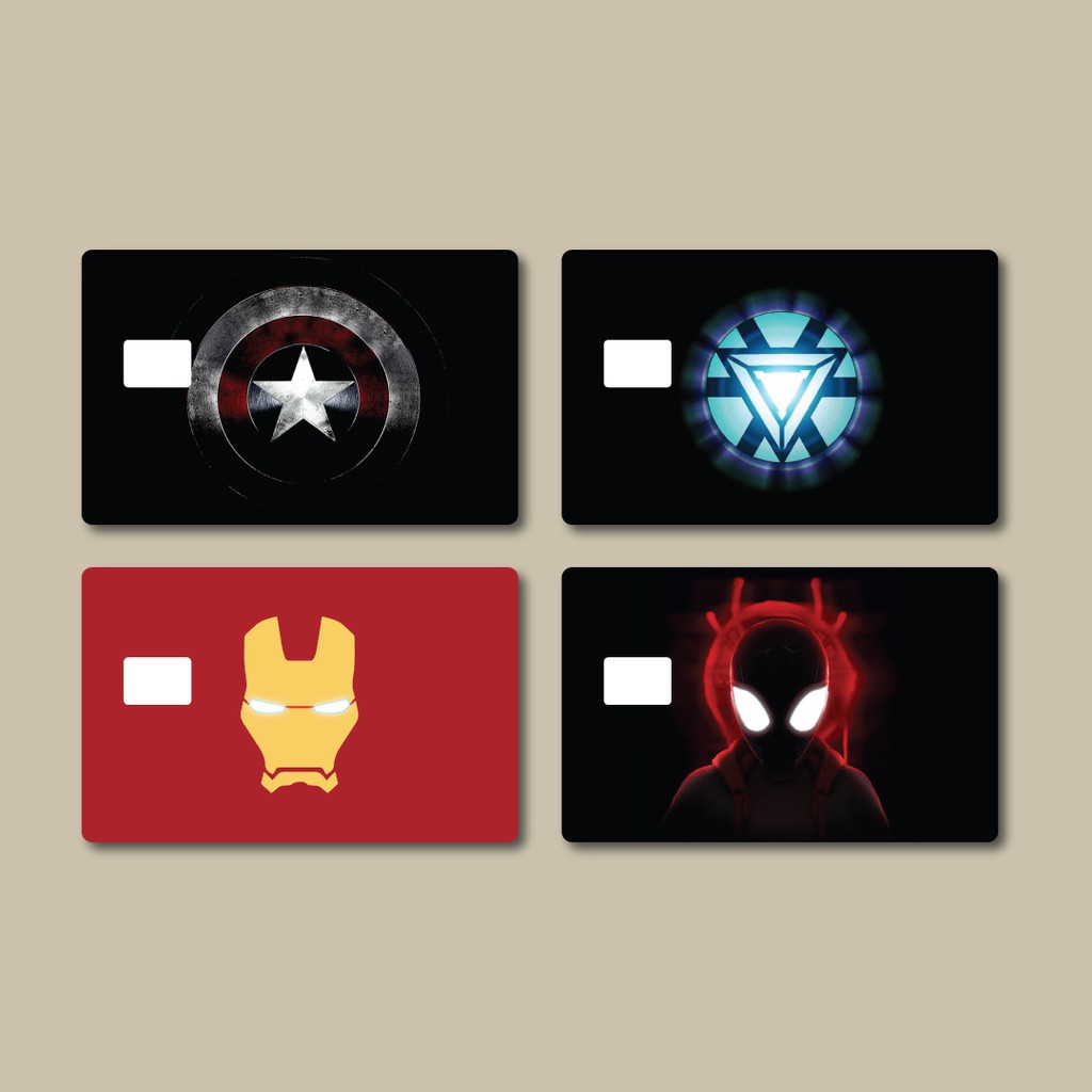 Jual Skin card stiker kartu flash / debit card vinyl MARVEL iron man ...
