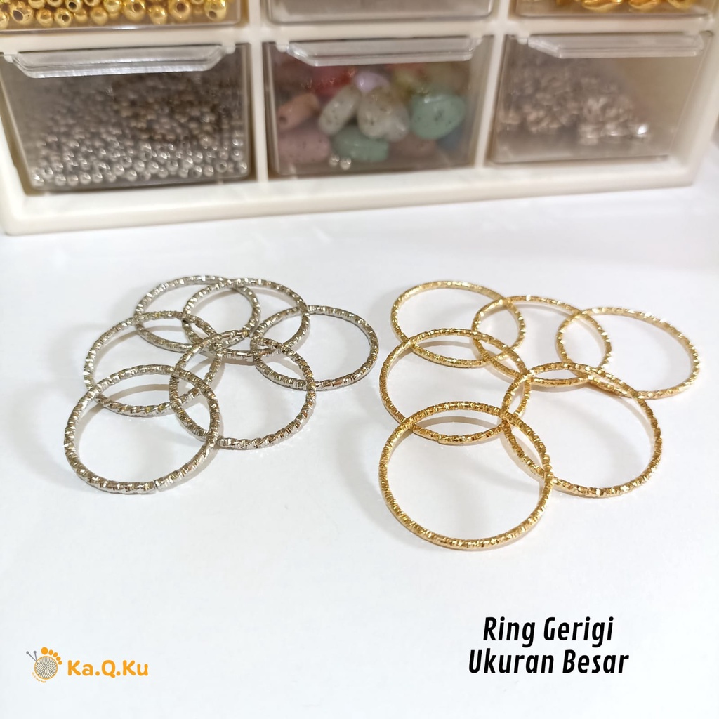 Jual Ring gerigi Nikel dan Gold 2.8cm | Shopee Indonesia