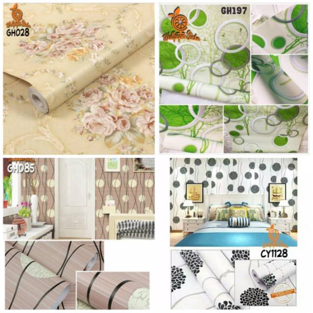 Jual WALLPAPER STICKER DINDING 45CM X 10M (PILIH MOTIF KODE CY ...