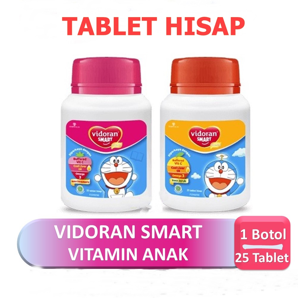Jual VIDORAN SMART VITAMIN TABLET HISAP ANAK ISI 25 TABLET-GETCH ...