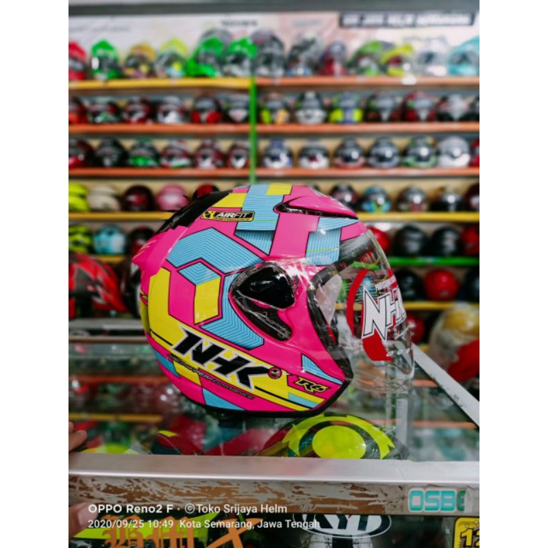 Jual HELM NHK R6 CUBE PING//HELM NHK HALFACE ORIGINAL | Shopee Indonesia