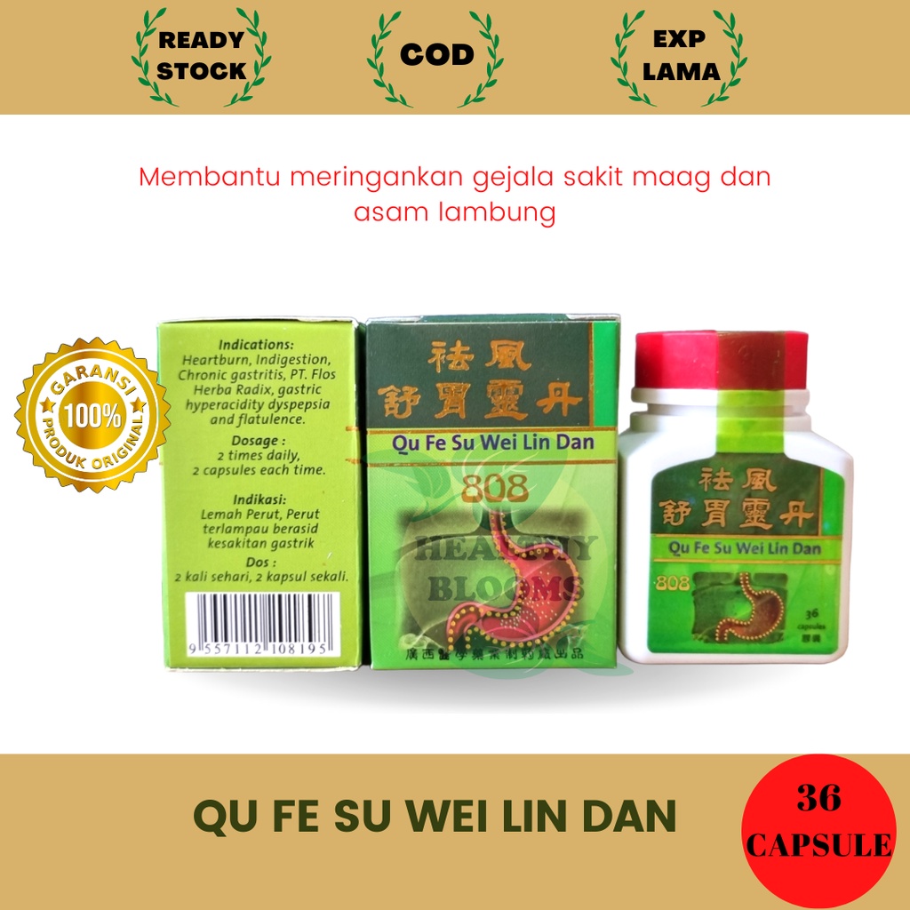 Jual 808 QU FE SU WEI LIN DAN ORIGINAL - Obat Gerd, Asam Lambung ...