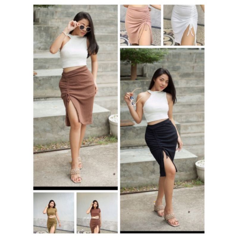 Jual New!!! ROK Span SERUT/ROK KERUT Depan |Bahan Rajut asli Anailla ...