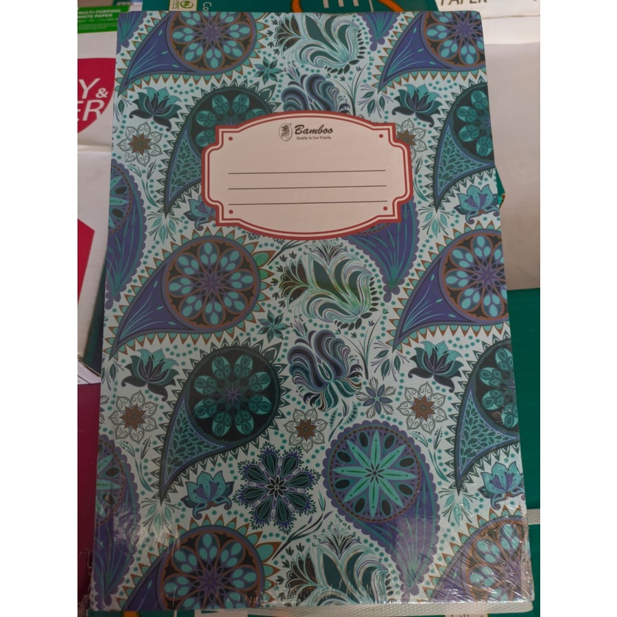Jual Bamboo | Buku Tulis Folio Hard Cover Batik | 100 lembar | Shopee ...