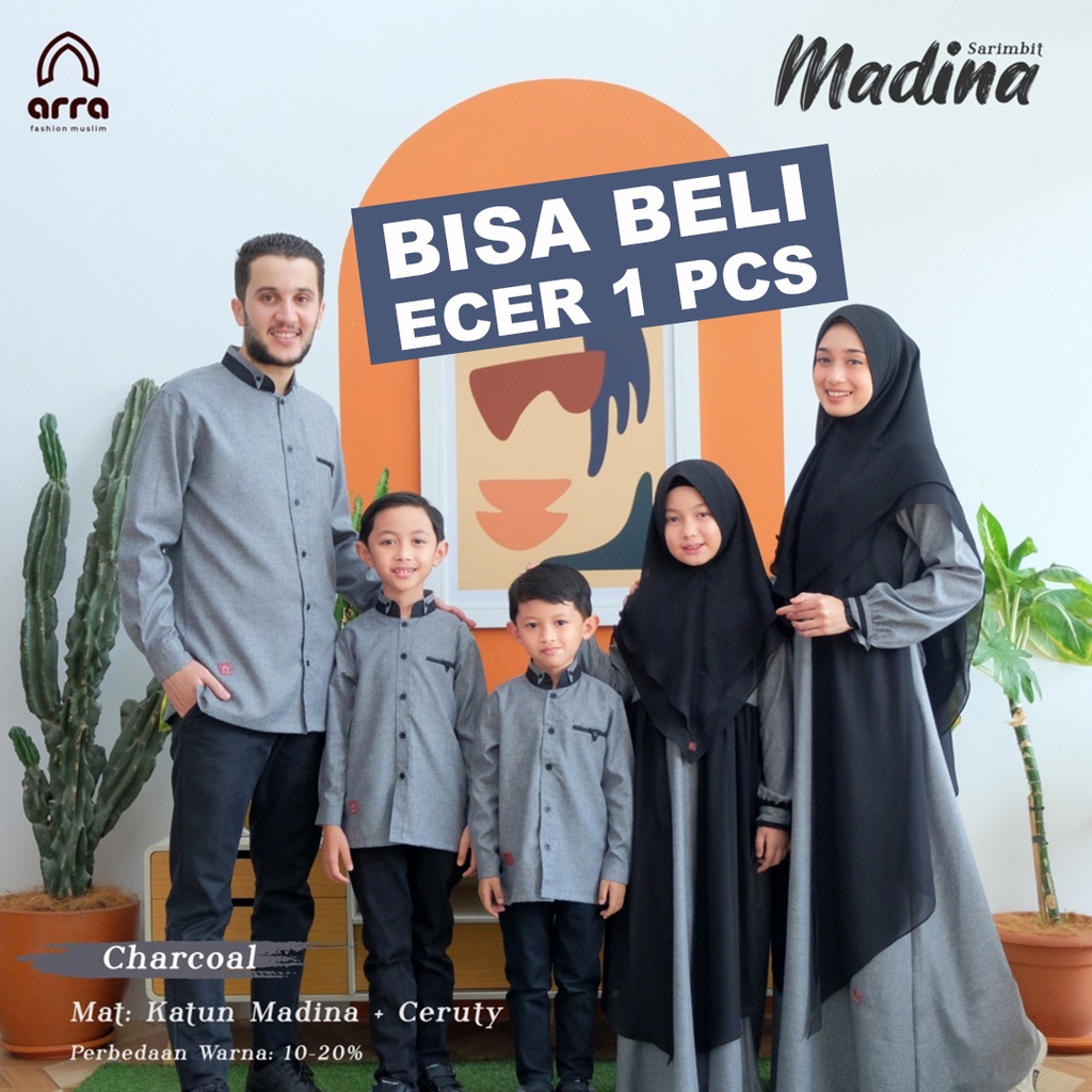 Jual SARIMBIT MADINA couple kapel Kapelan Lebaran Set Keluarga Family ...