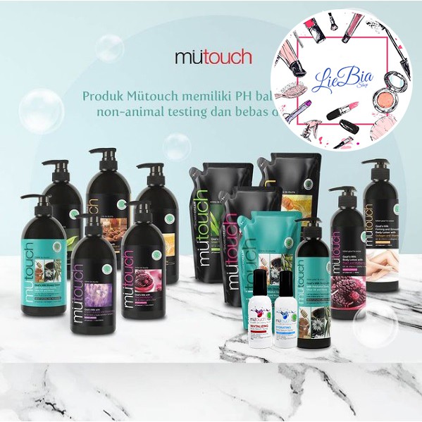 Jual MUTOUCH SHOWER CREAM, SHOWER SCRUB, BODY LOTION, BODY SERUM 1000ML ...