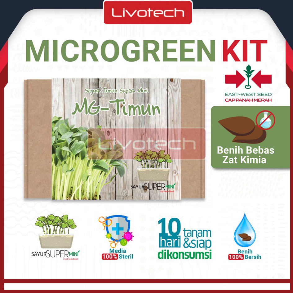 Jual Panah Merah Microgreen Kit Timun Panah Merah Sayur Super Mini ...