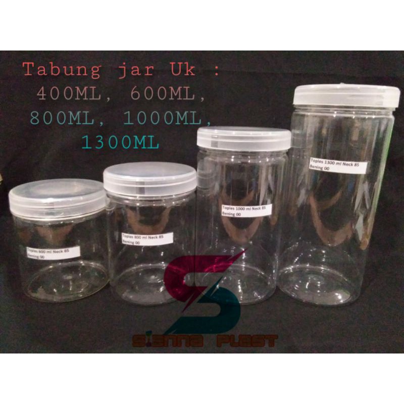 Jual Tabung Jar UK 300 ml / 400 ml / 600 ml / 800 ml/ 1000 ml/ 1300 ml ...