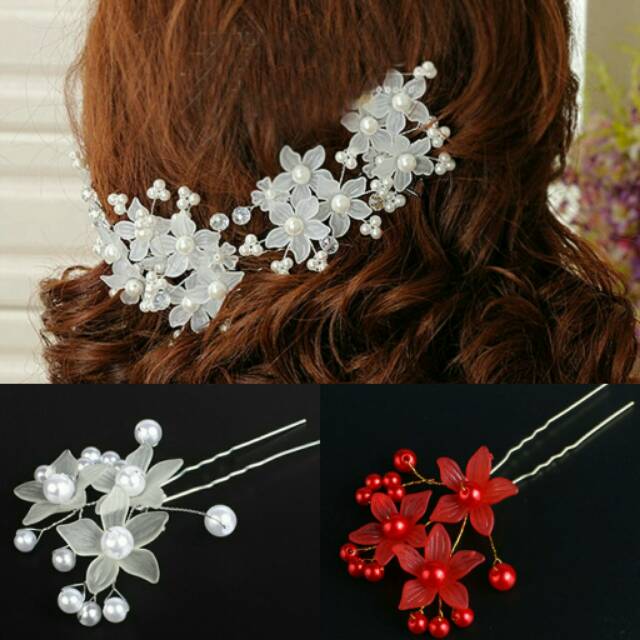 Jual Hair pin hiasan rambut sanggul / aksesoris rambut tusuk rambut ...