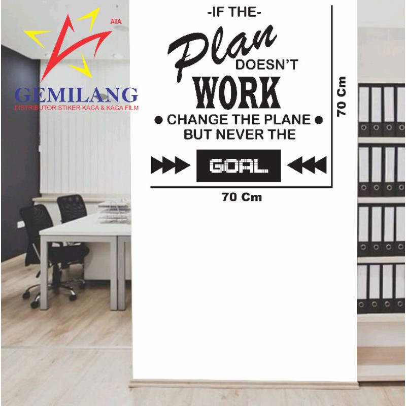 Jual WALL STIKER DINDING KACA STIKER RUMAH KANTOR QUOTES | Shopee Indonesia