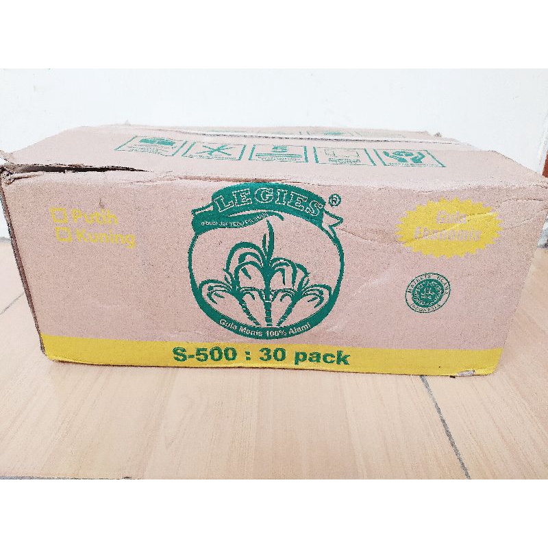 Jual gula pasir legies 1 dus (390gr) | Shopee Indonesia