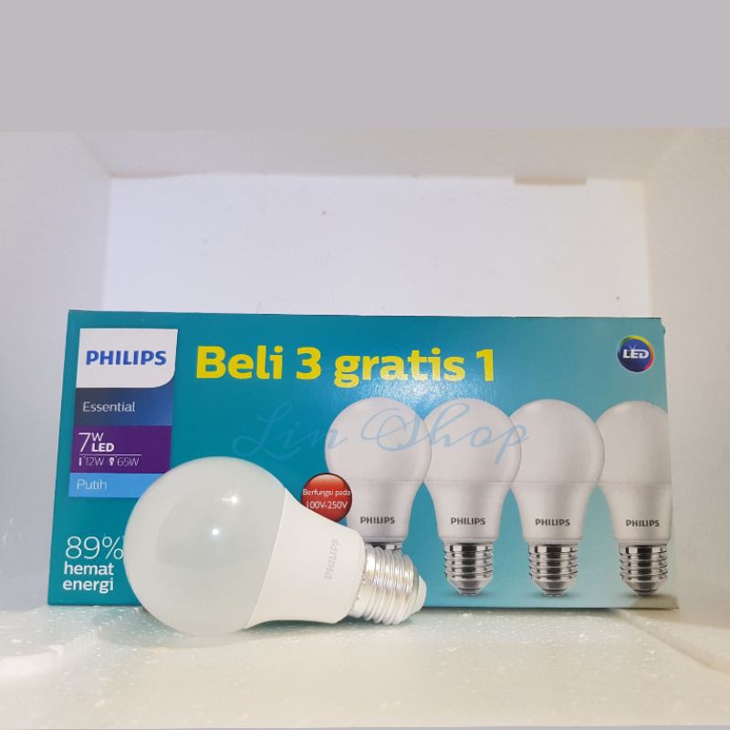 Jual PHILIPS LED Paket Multipack Bulb 5W 6W 7W 8W 9W 10W 11W 12W - LED ...