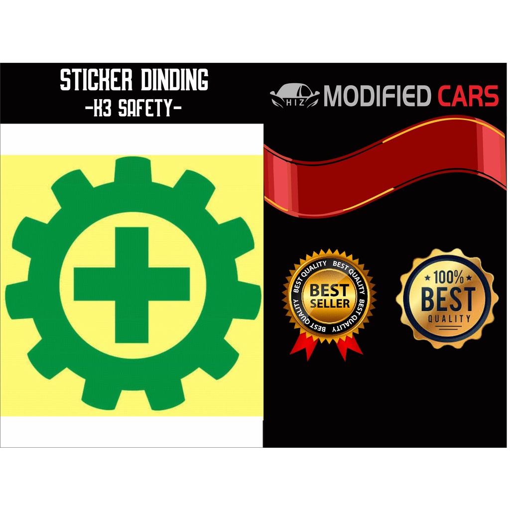 Jual Sticker Cutting Logo K3 40 CM Cocok di pagar proyek, dinding ...