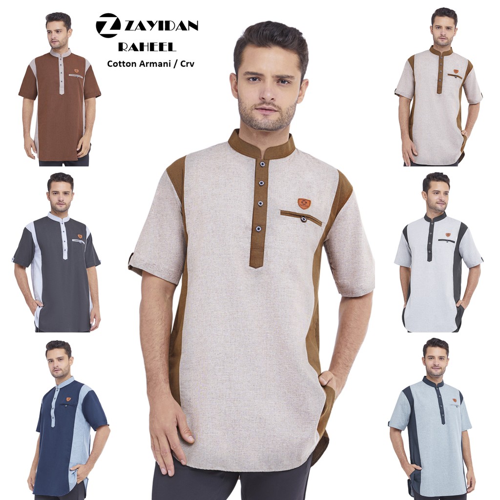 Jual Baju Koko Gamis Muslim Pria By Zayidan - Raheel Series Koko Pria ...