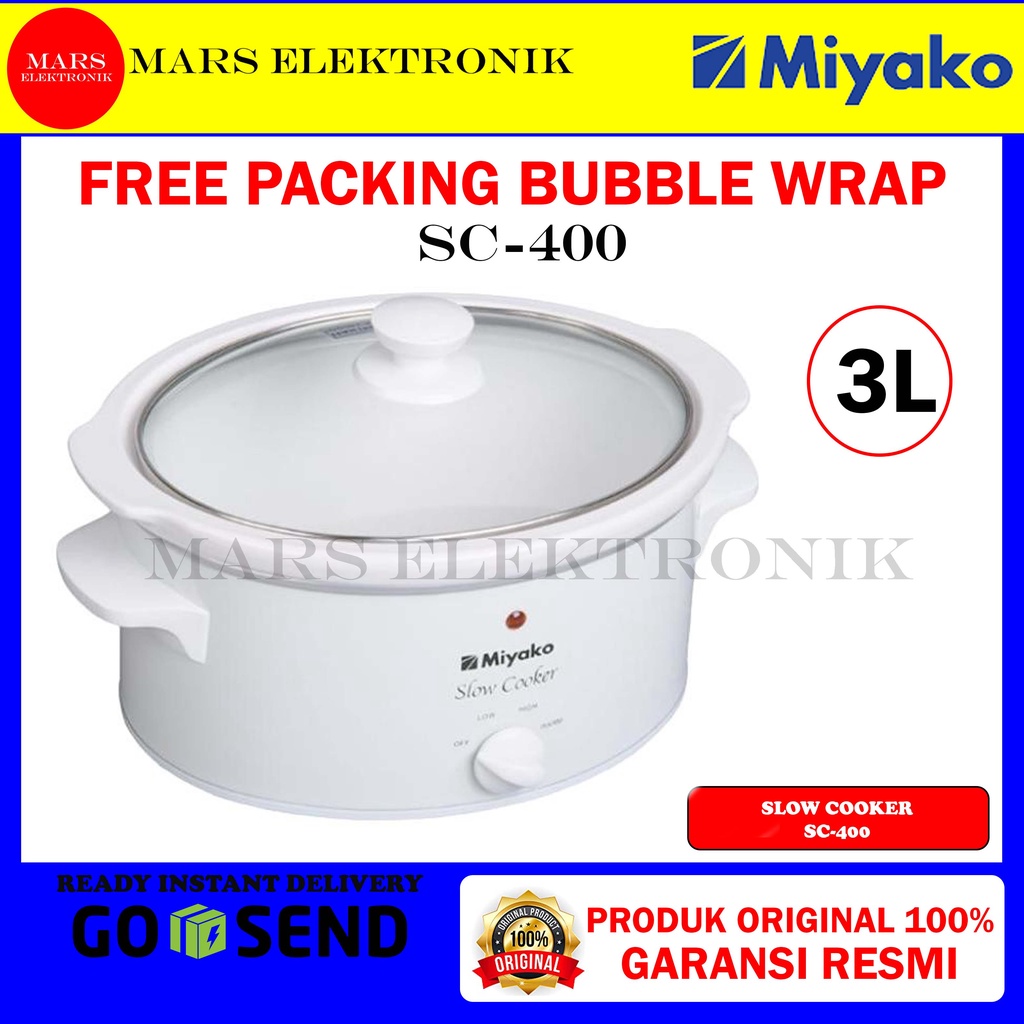 Jual SLOW COOKER MIYAKO SC-400 / KAPASITAS 3 LITER / MIYAKO SC 400 ...