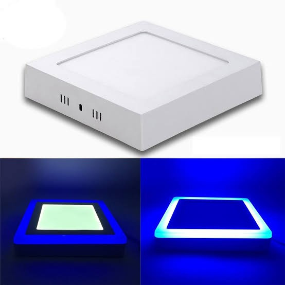 Jual lampu plafon led 2 warna downlight led panel 2 warna outbow 18+6 ...