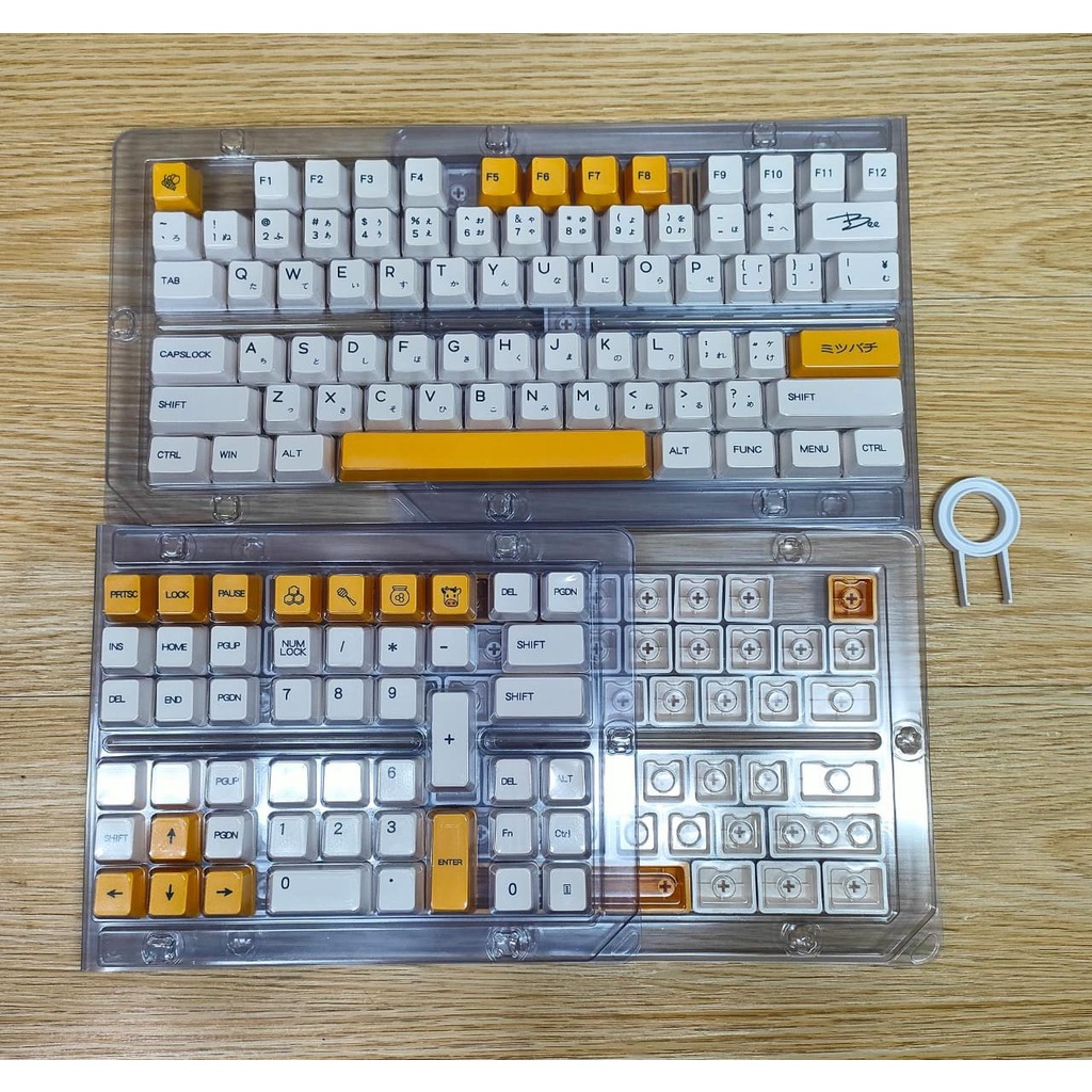 Jual KEYCAPS HONEY AND MILK THEME Japanese Root OEM Profile - PBT Dye ...