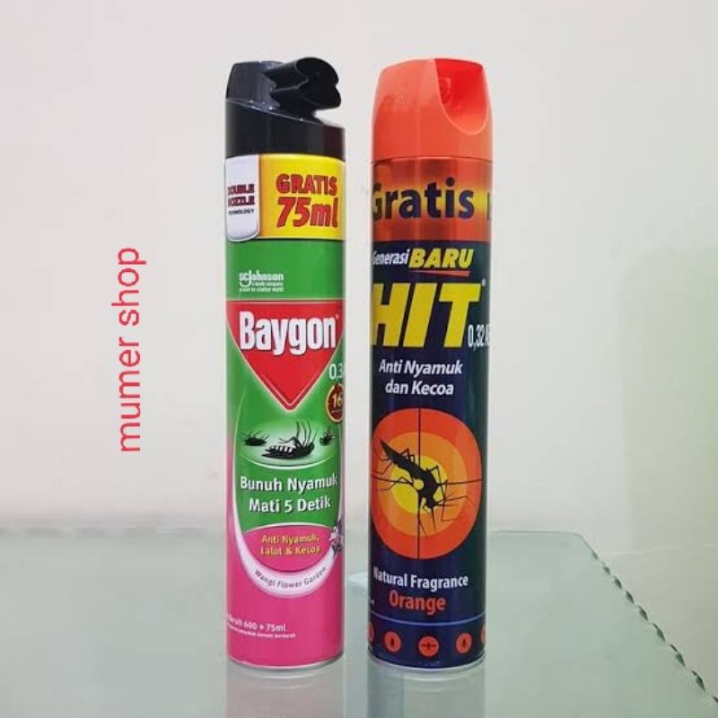 Jual Baygon& hit all varian 600+75ml | Shopee Indonesia