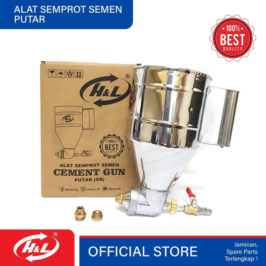 Jual H&L PUTAR Cement Gun Alat Semport Semen Spray Gun | Shopee Indonesia