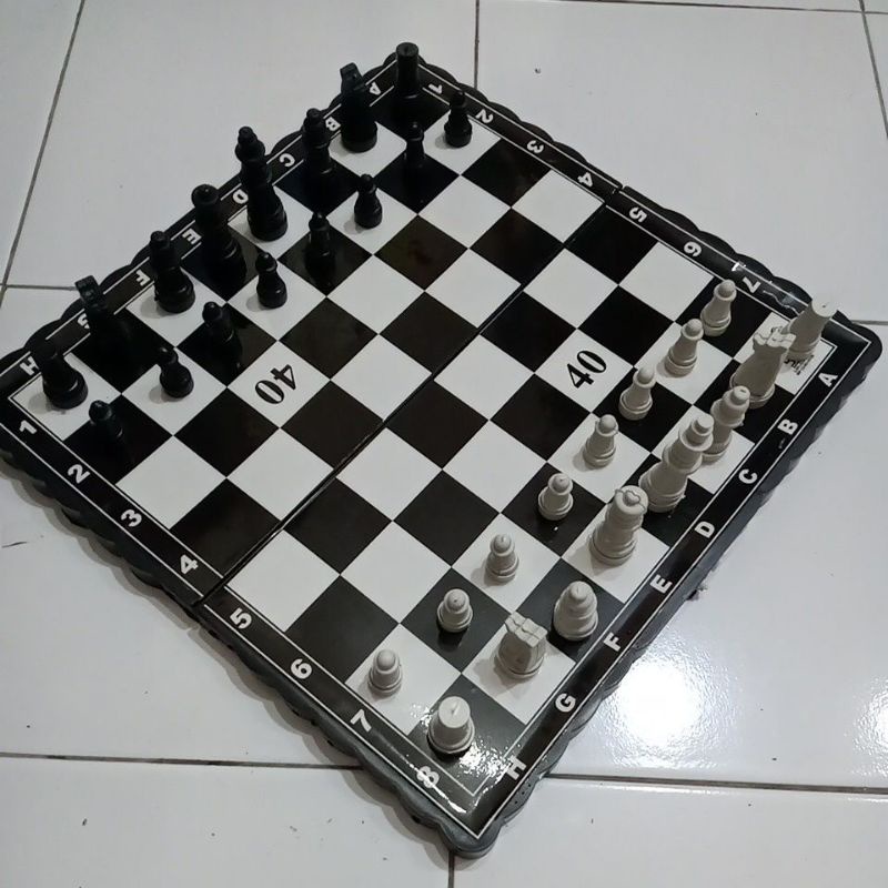 Jual catur 40cm plastik permainan catur plastik board game AGS37 ...