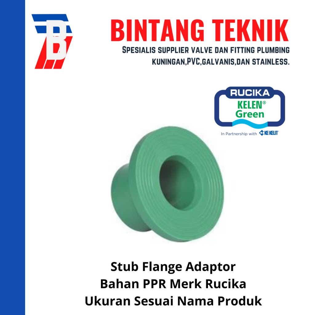 Jual Stub Flange Adapter PPR 4" inch (110 mm) Rucika | Shopee Indonesia