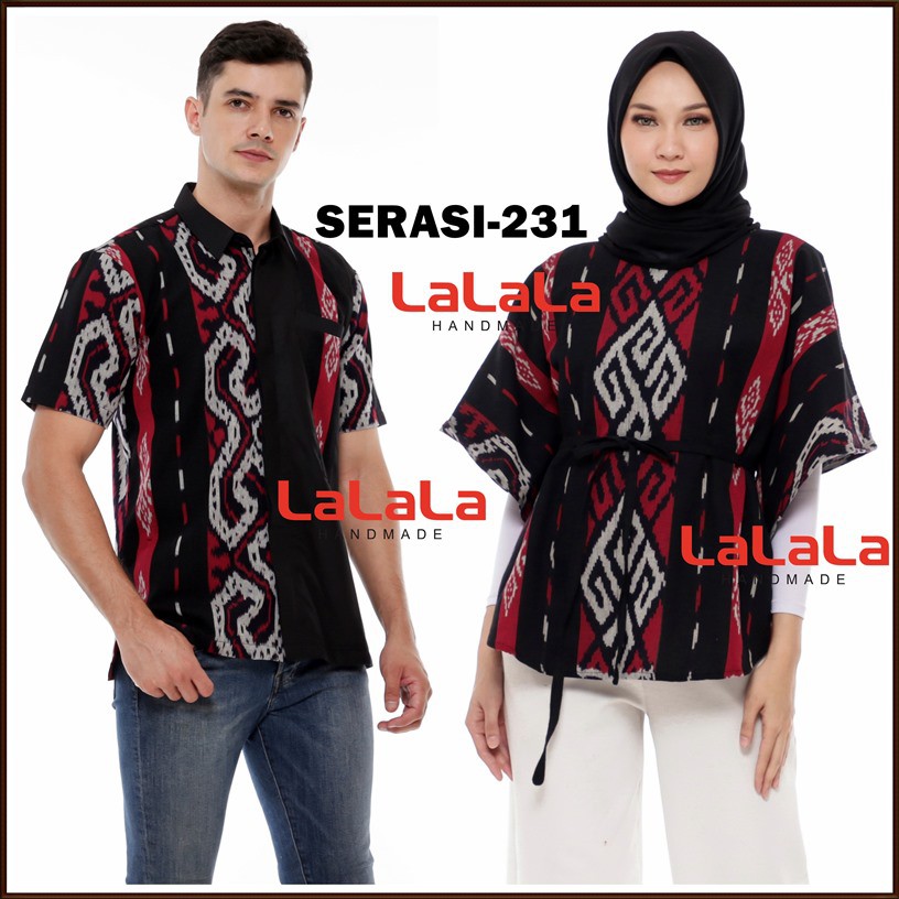 Jual Couple Tenun Etnik / Sarimbit Tenun Etnik / Set Tenun Etnik ...