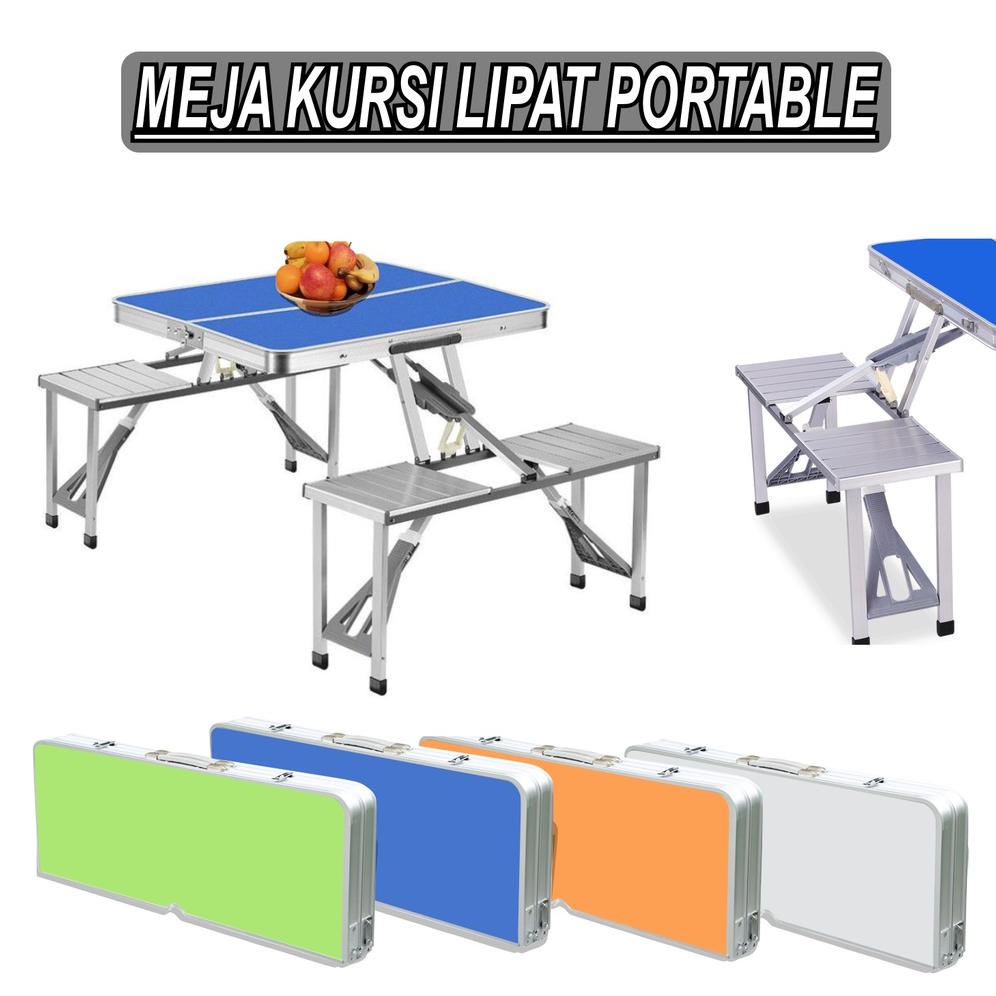 Jual Meja Jualan Portable Meja Lipat Plus Kursi Meja Koper LTZ ...