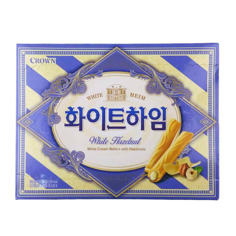 Jual Crown White Heim Cream Hazelnut- biskuit Korea | Shopee Indonesia