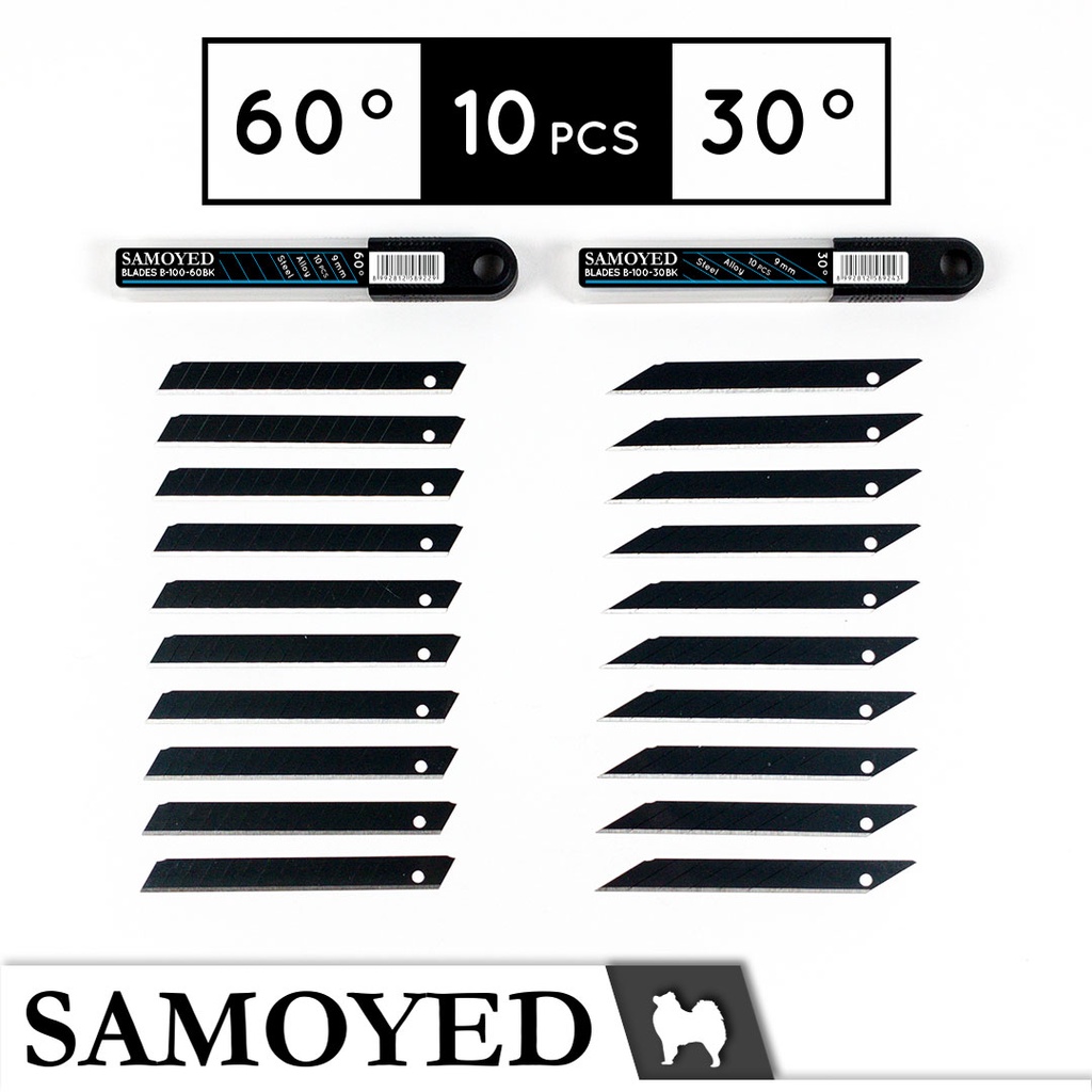 Jual Isi Cutter Hitam / Black Refill / Spare Blades 30 / 60 Derajat ...